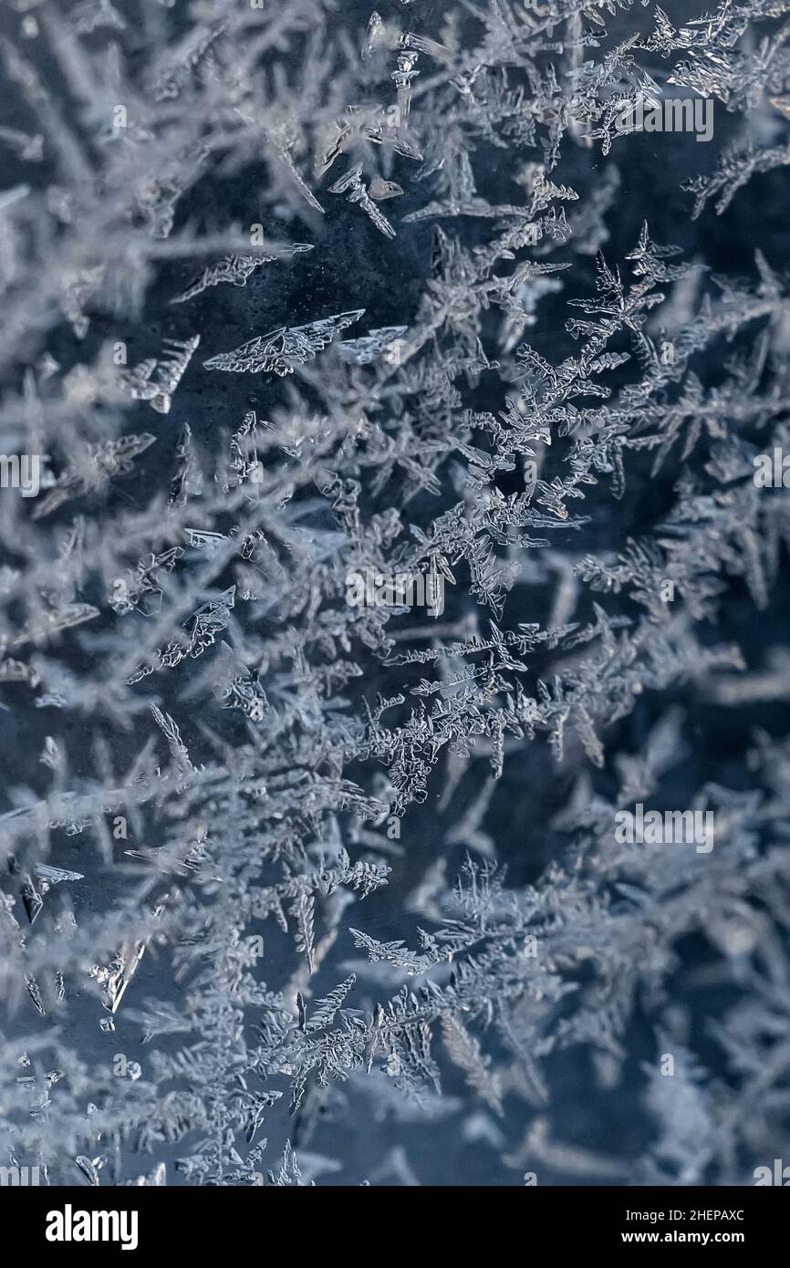 ice crystals on the glass Stock Photo - Alamy