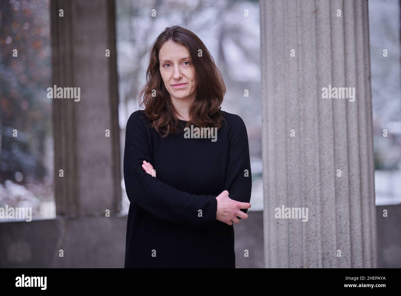 Berlin, Germany. 10th Dec, 2021. Deborah Hartmann, director of the Haus ...