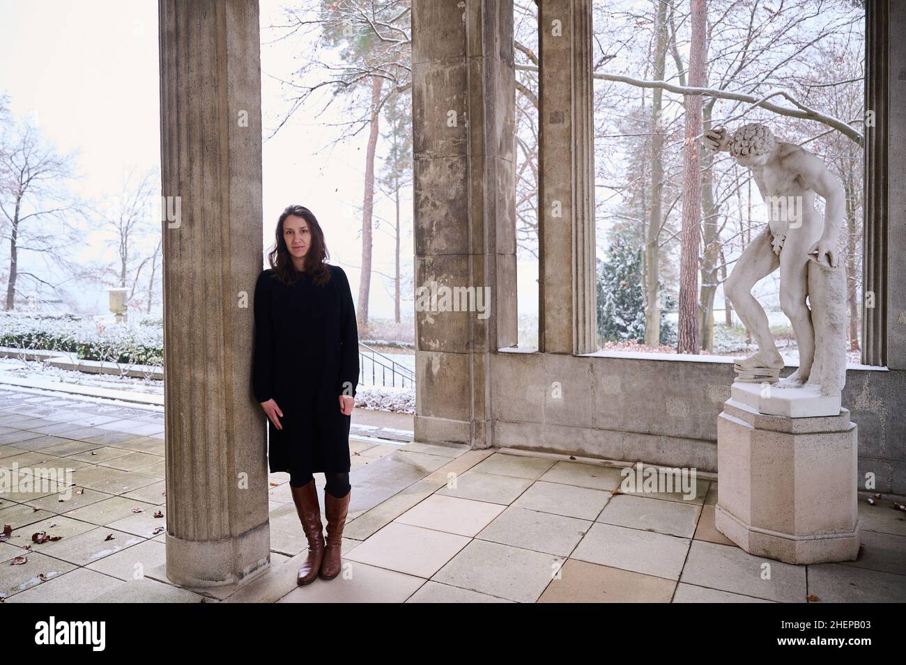 Berlin, Germany. 10th Dec, 2021. Deborah Hartmann, director of the Haus ...