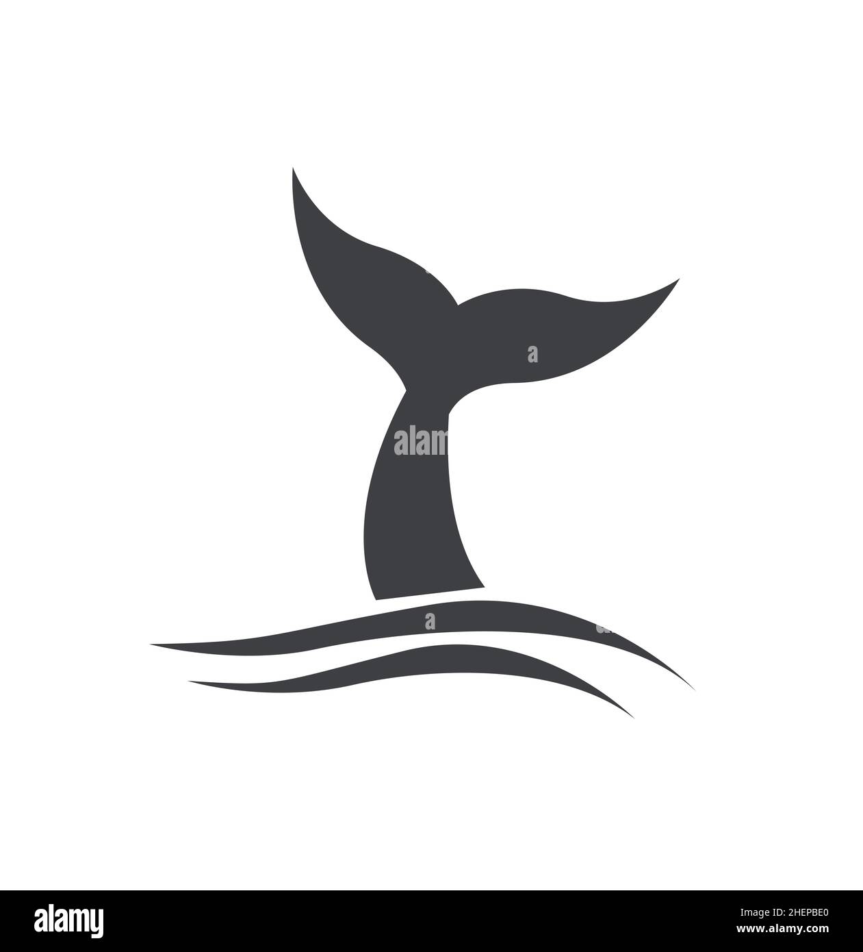 Whale Tail Icon Vector Illustration Stock Vector Image And Art Alamy