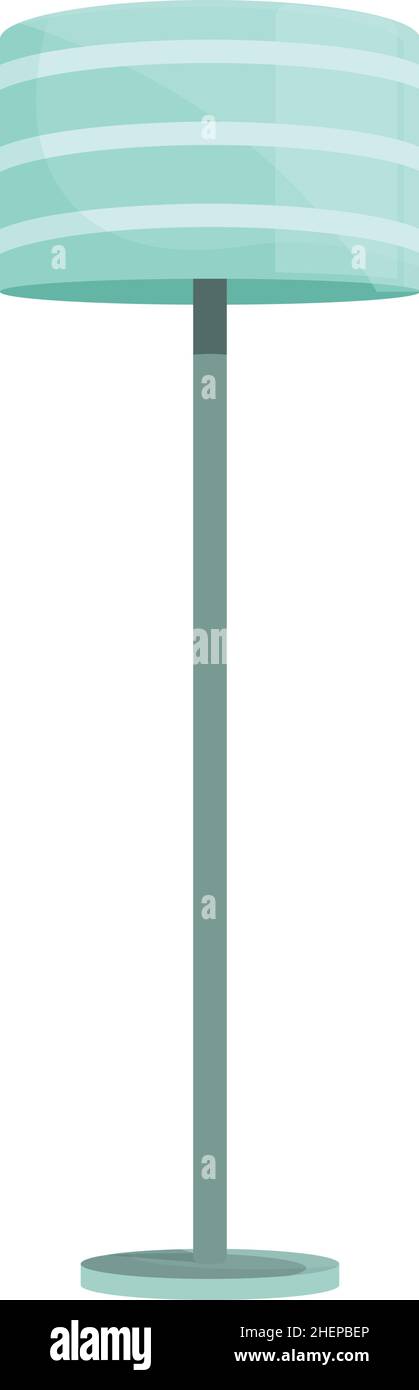 Modern floor lamp icon cartoon vector. Interior stand. Table ...