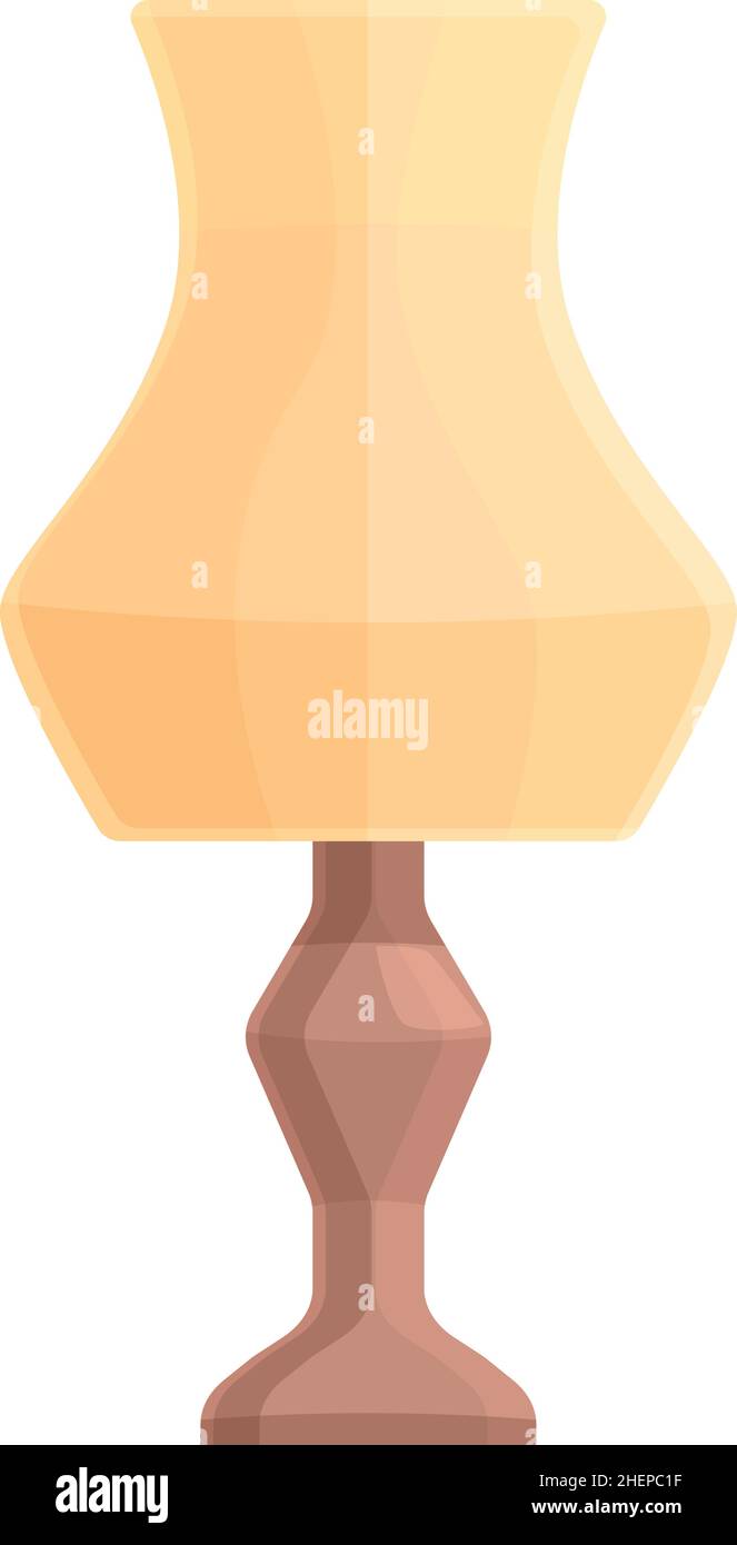 Reading table lamp icon cartoon vector. Electric render. Interior ...