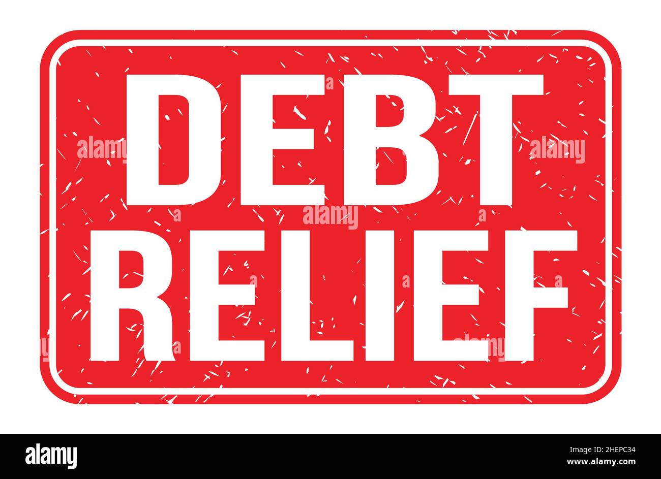 Debt relief stamp hi-res stock photography and images - Alamy