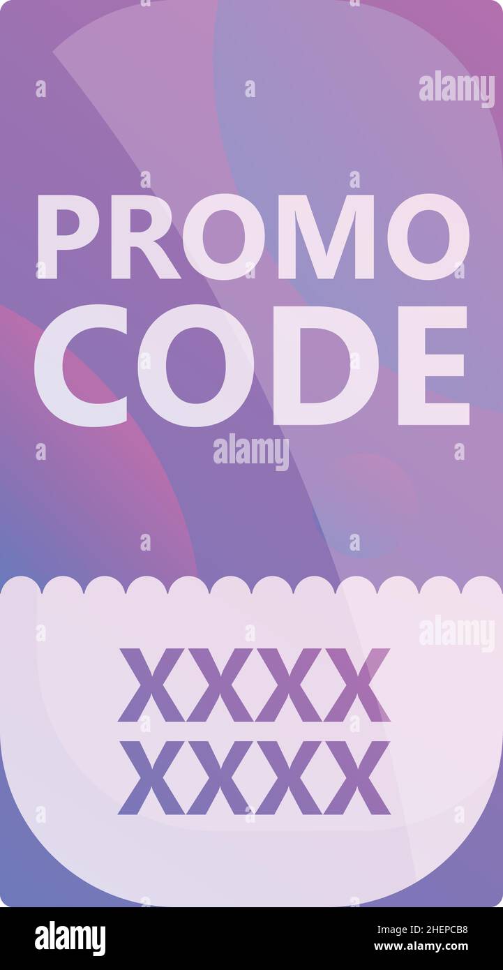 Money promo code icon cartoon vector. Coupon discount. Ticket gift ...