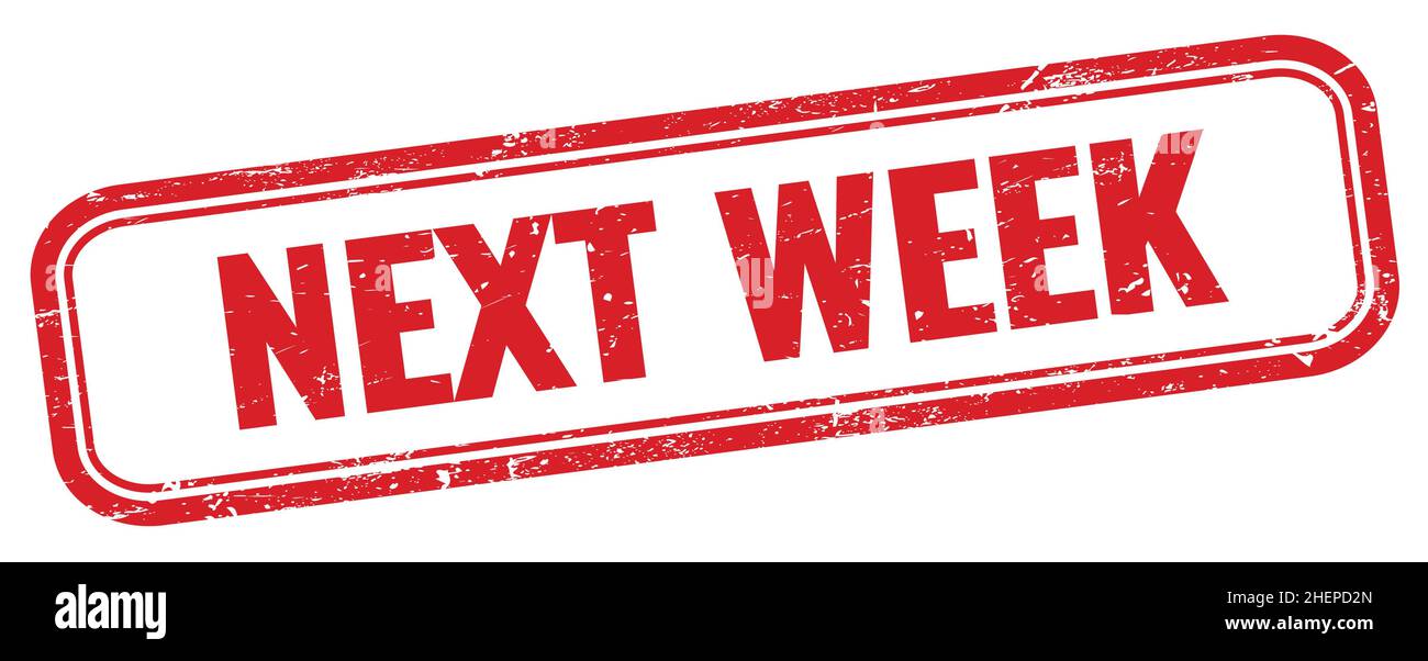 Next week stamp hi-res stock photography and images - Alamy