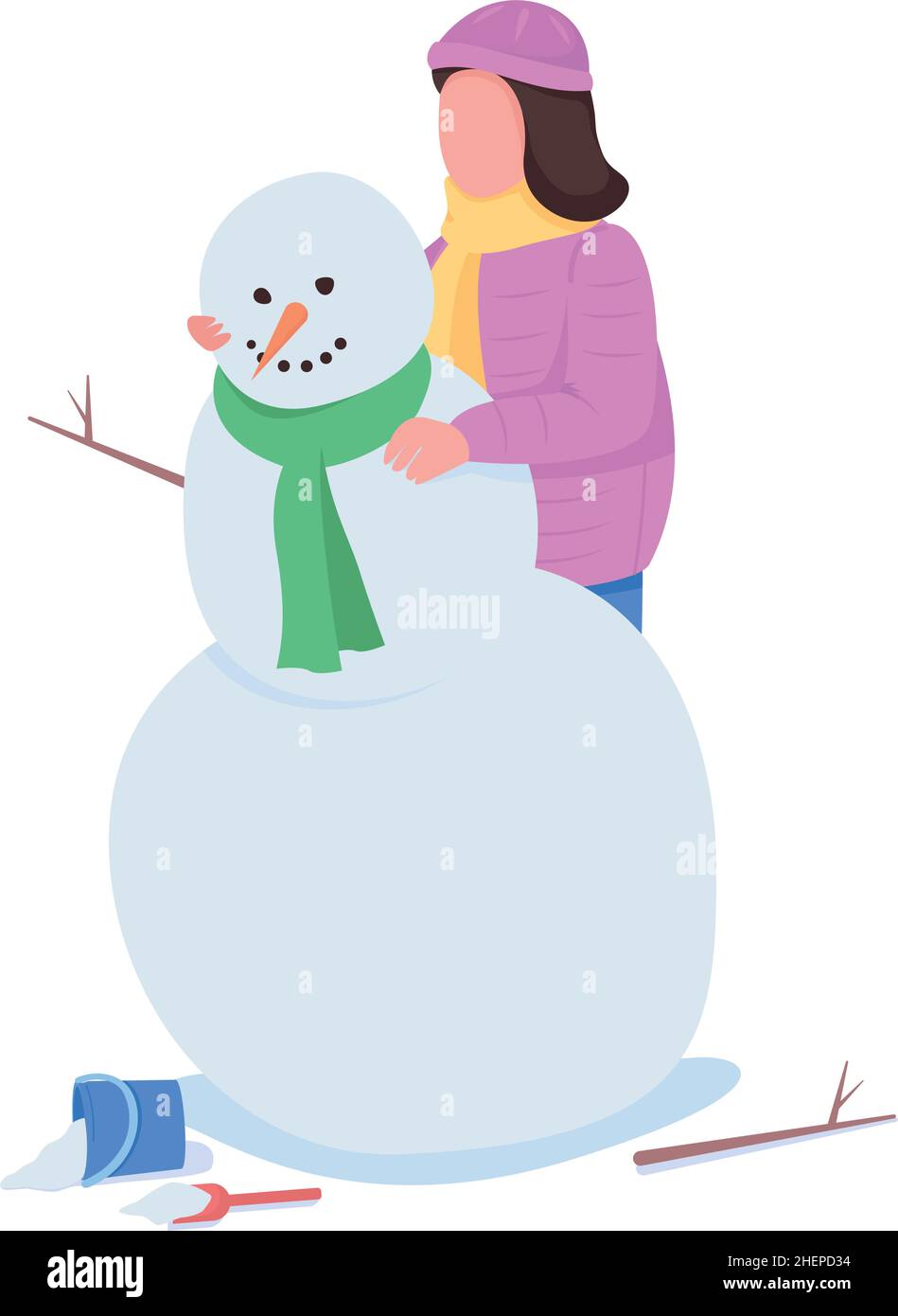 Faceless snowman hi-res stock photography and images - Alamy