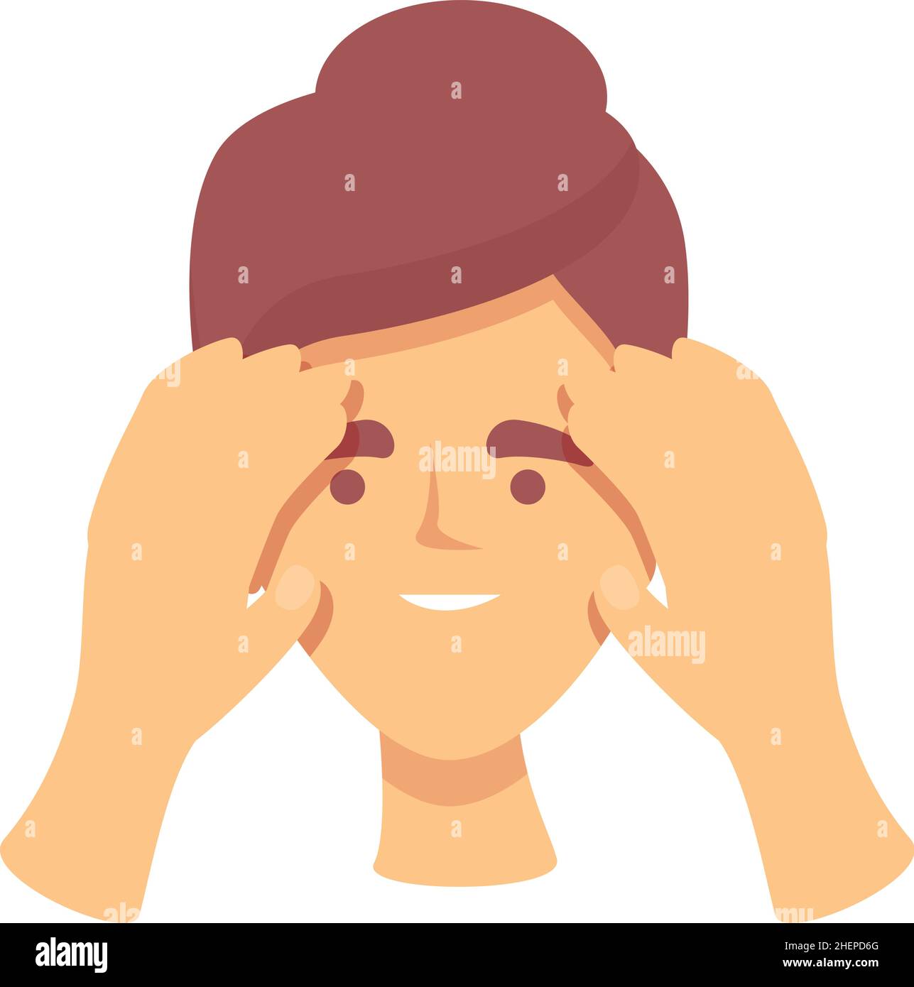 Facial massage icon cartoon vector. Face serum. Rose care Stock Vector ...