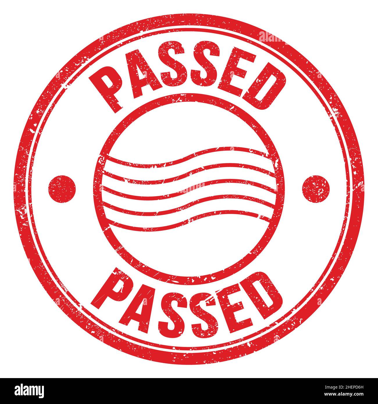 PASSED word written on red round postal stamp sign Stock Photo - Alamy