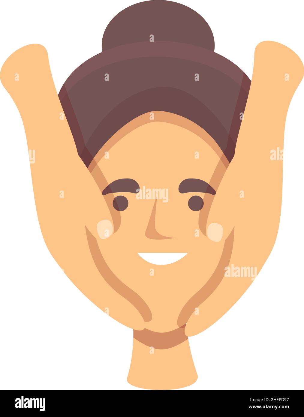 Indian head massage Stock Vector Images - Alamy