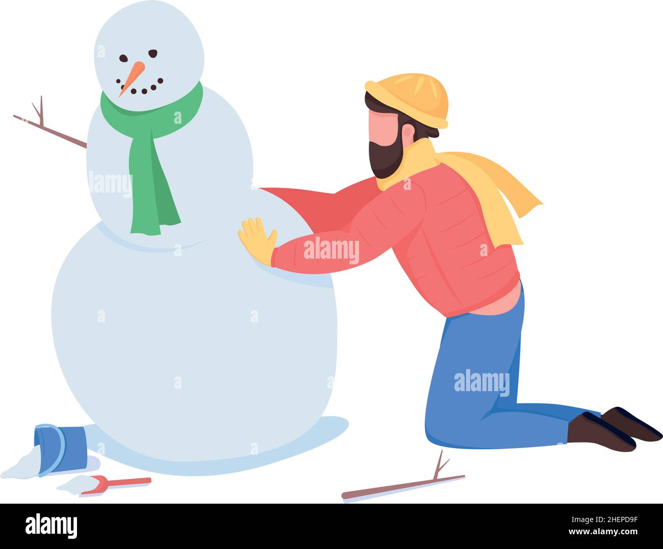 Faceless snowman hi-res stock photography and images - Alamy