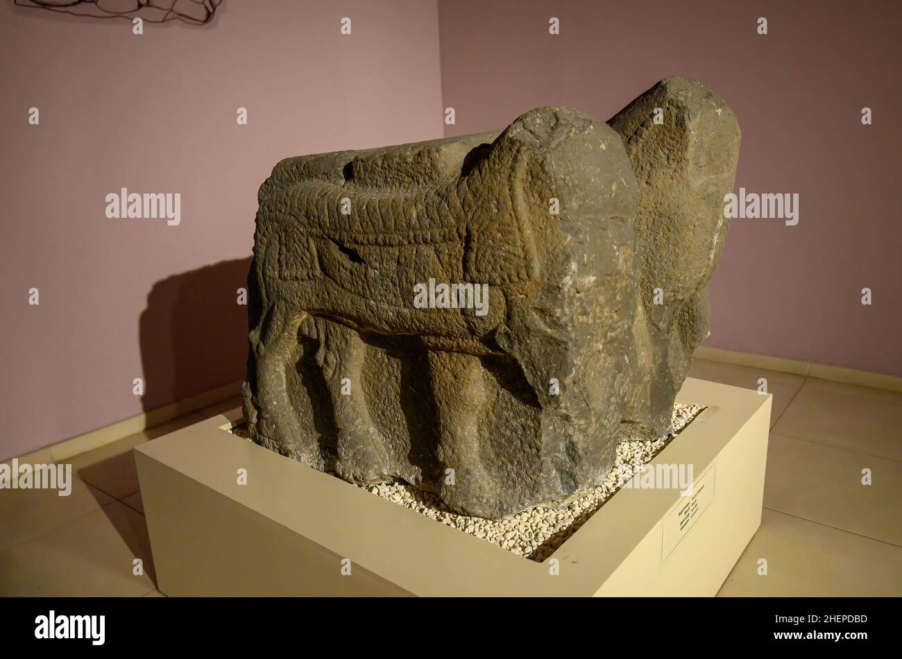 Sanliurfa, Turkey. Interior and artefacts of the archaeological museum ...