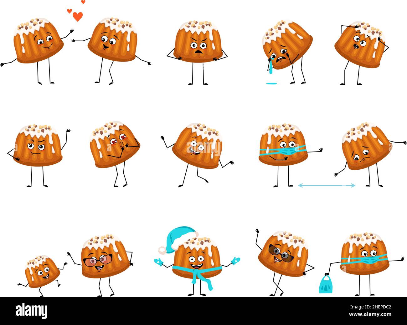 Bun mask Stock Vector Images - Alamy