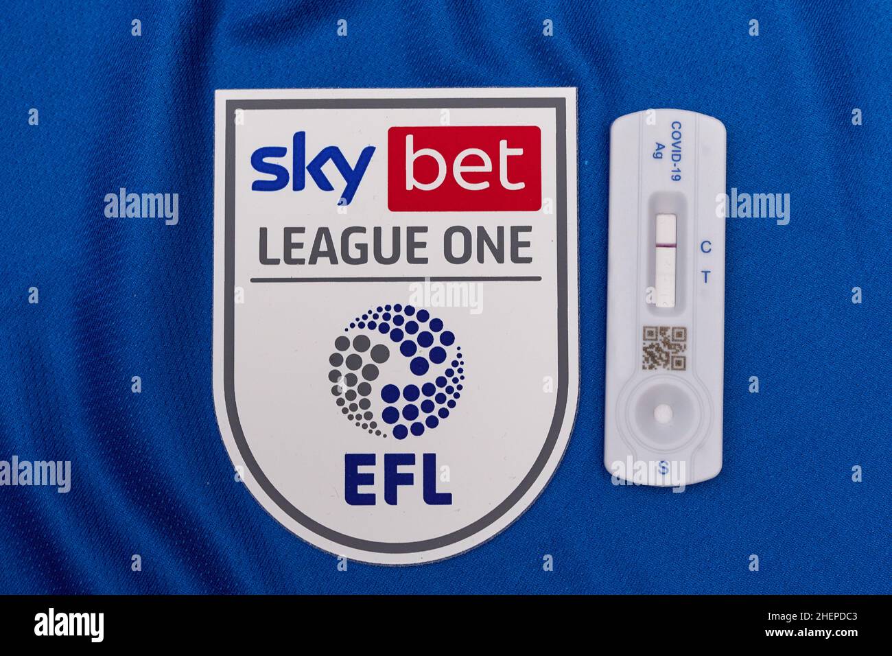 Covid-19 Lateral Flow test on Stock Photo - Alamy