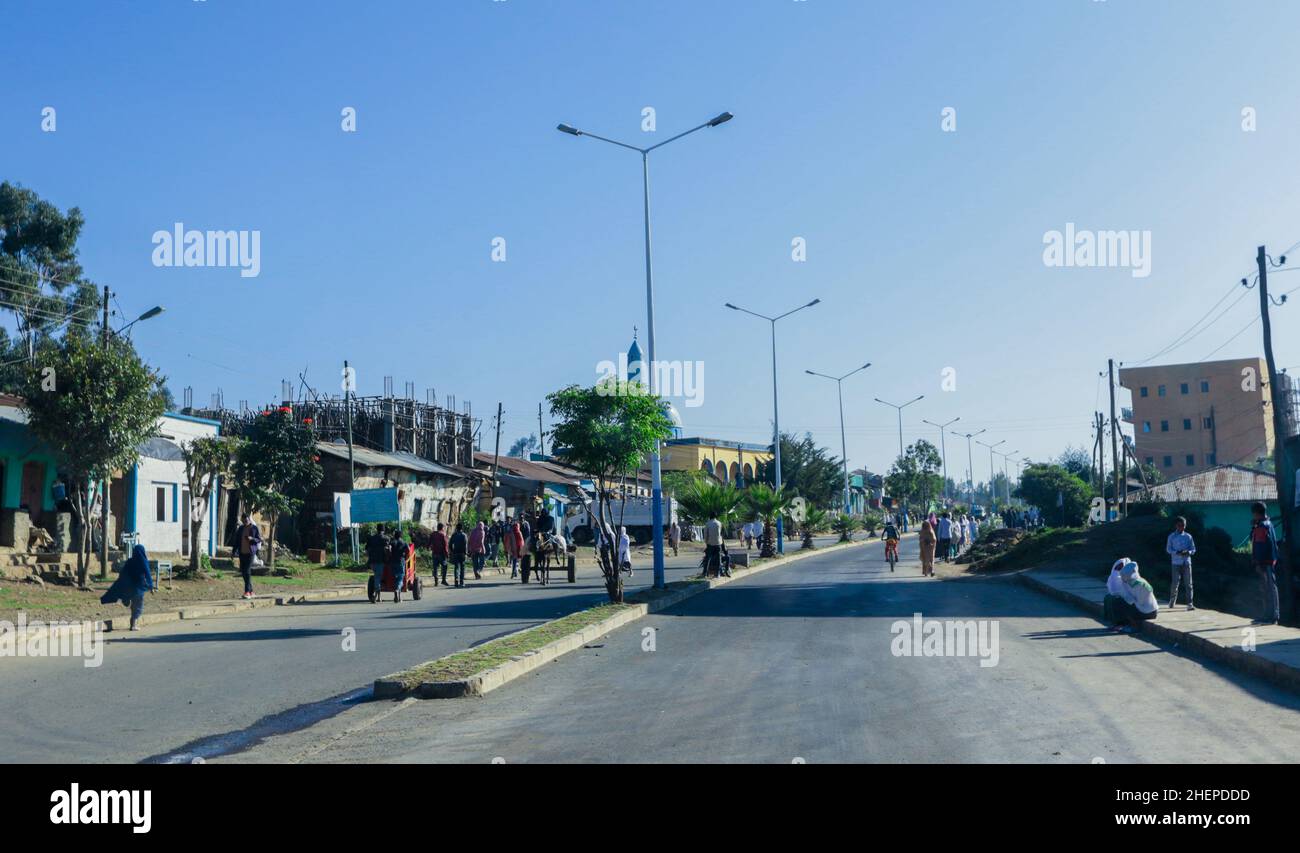 Daily Life of African town in the Northern part of Ethiopia Stock Photo ...