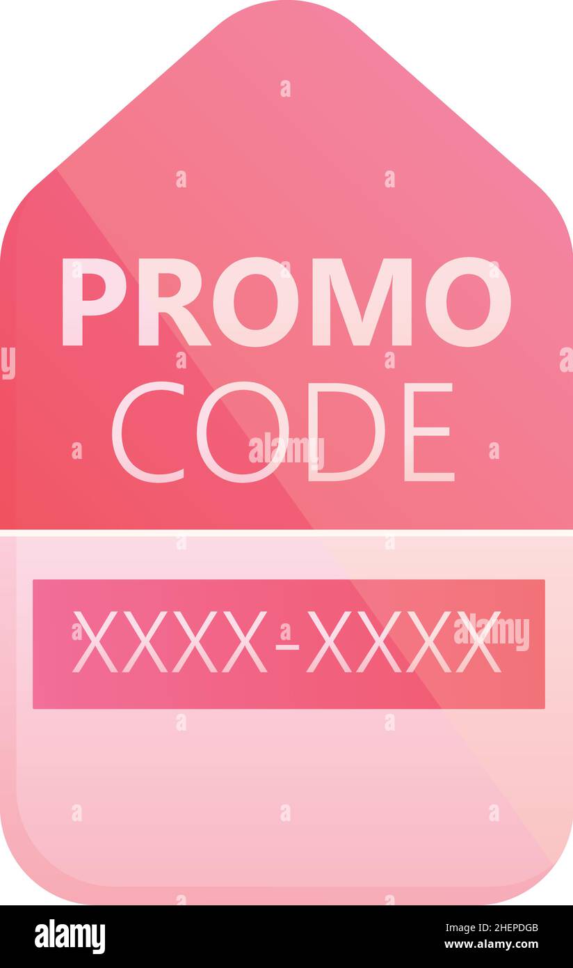 Law promo code icon cartoon vector. Promotion discount. Offer money ...