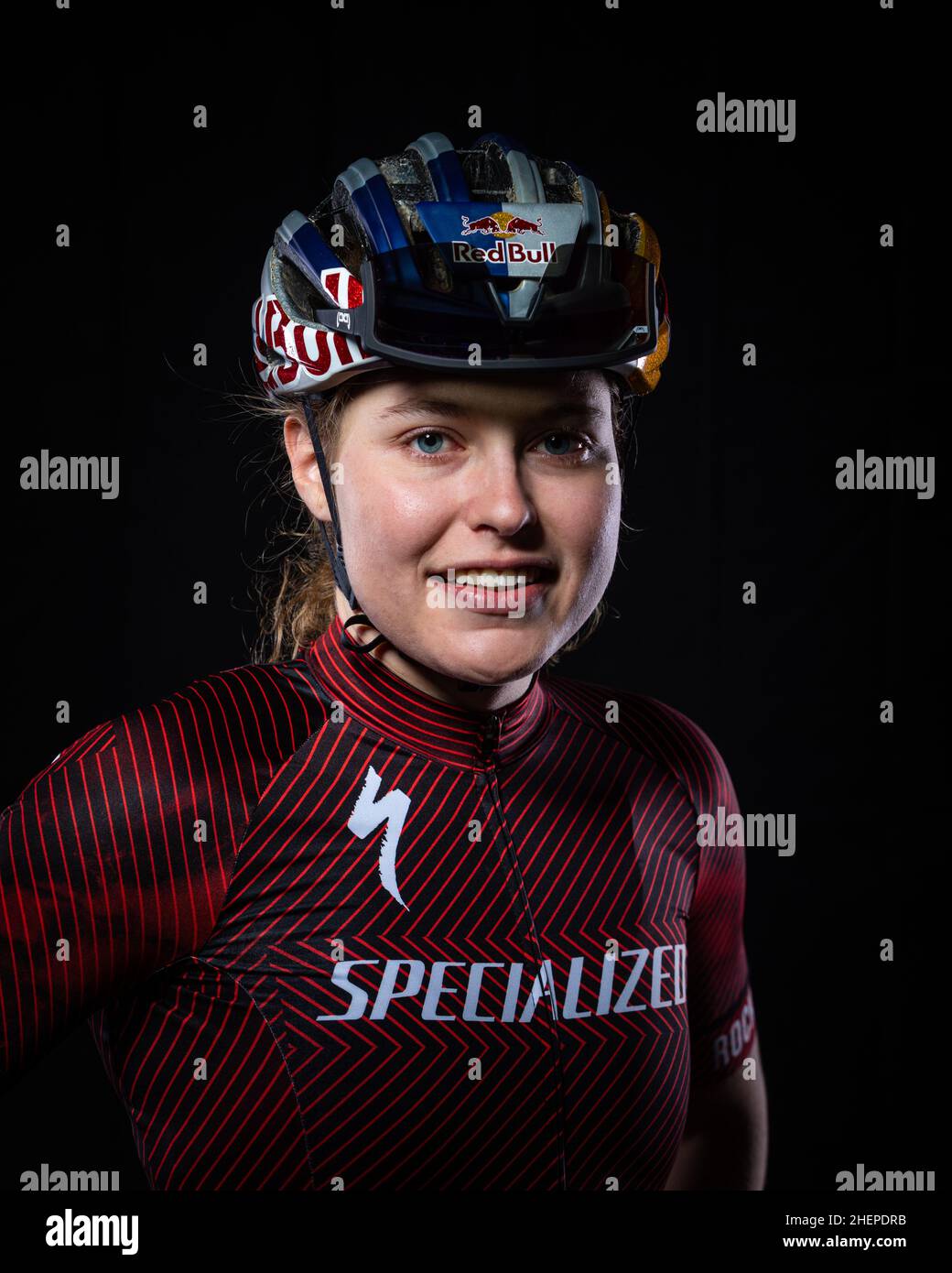 Austrian mountain biker Laura Stigger of Specialized Racing team poses ...