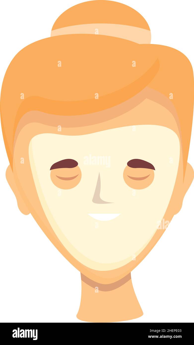 Face mask icon cartoon vector. Facial skin. Serum beauty Stock Vector ...