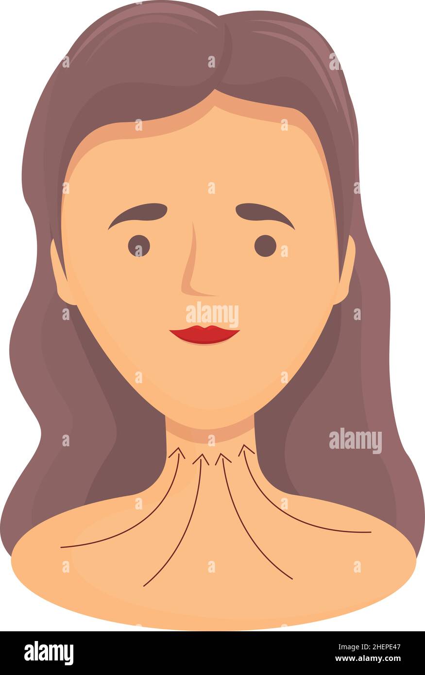 Face Massage Therapy Icon Cartoon Vector Skin Beauty Cream Skincare