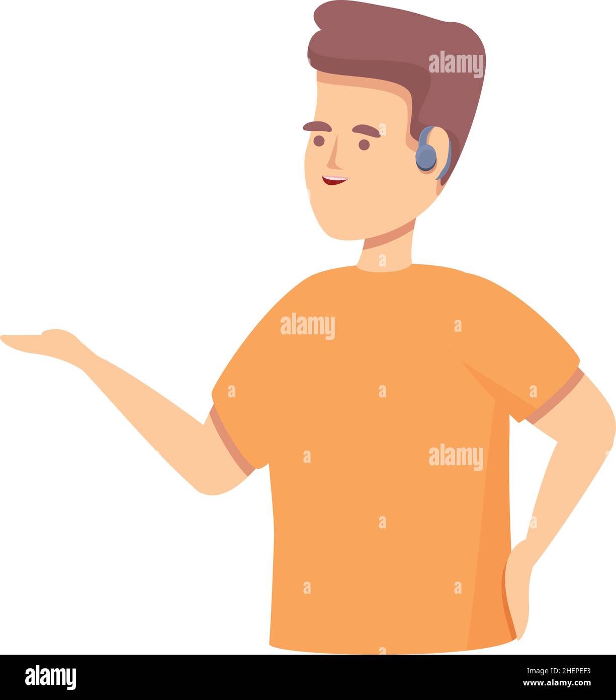 Deaf day icon cartoon vector. Ear listen. Disability person Stock ...