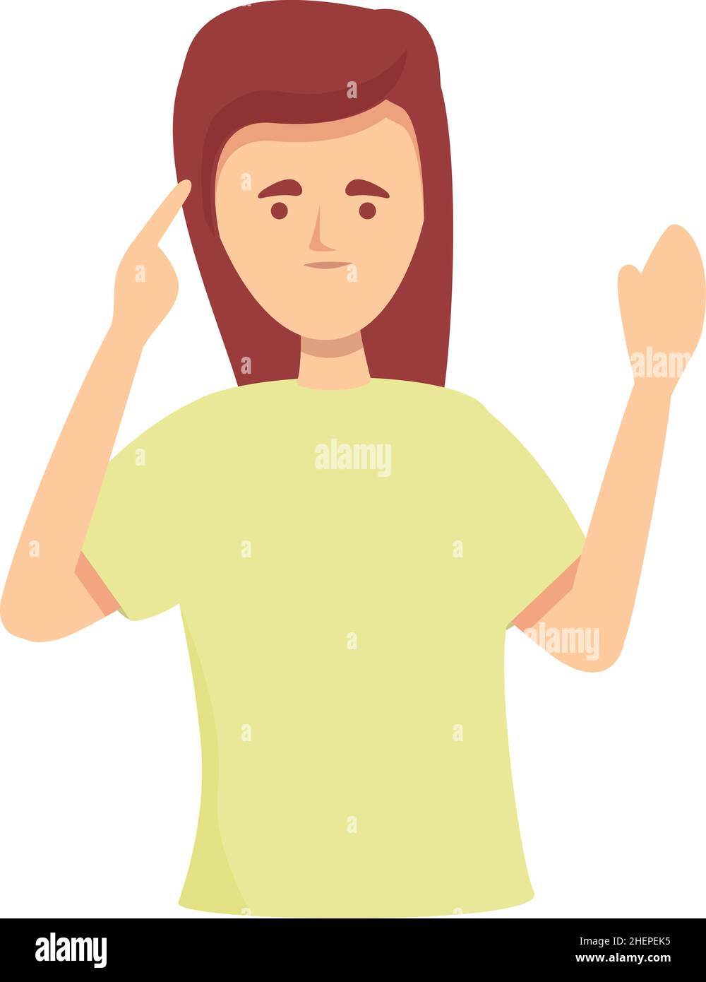 Deaf blind sign language Stock Vector Images - Alamy
