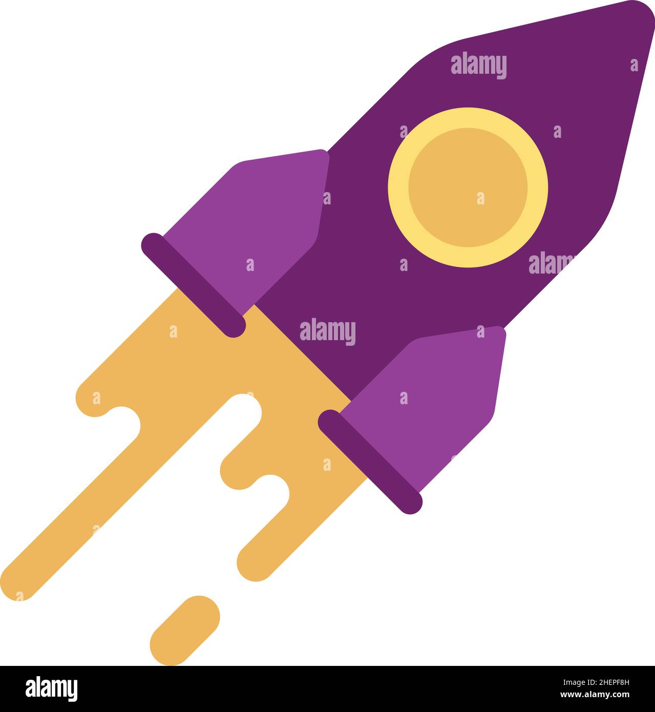 Modern space rocket in Cut Out Stock Images & Pictures - Alamy