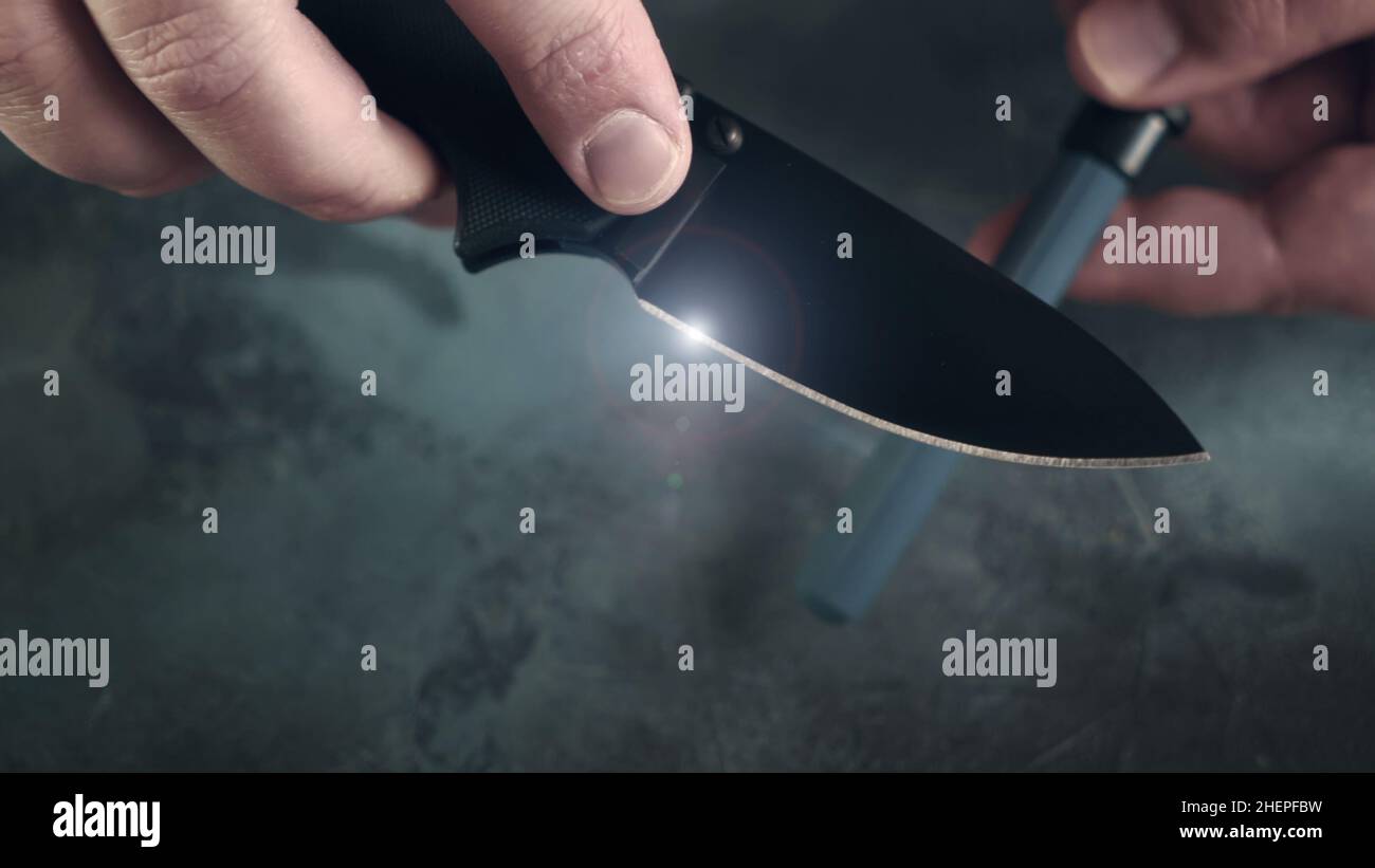 Sharpen knife hi-res stock photography and images - Alamy