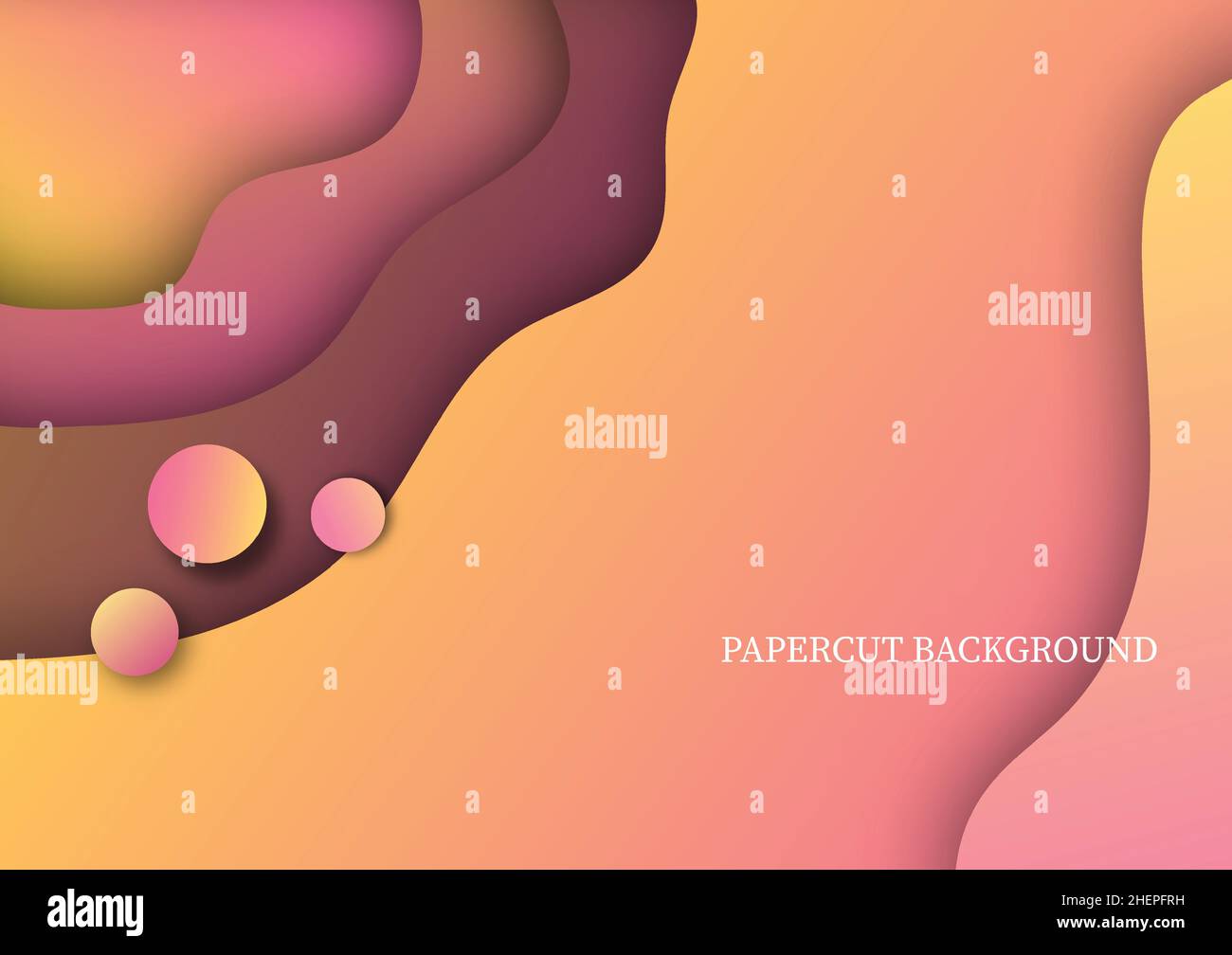 Abstract geometric design background. Papercut gradient color. Vector ...