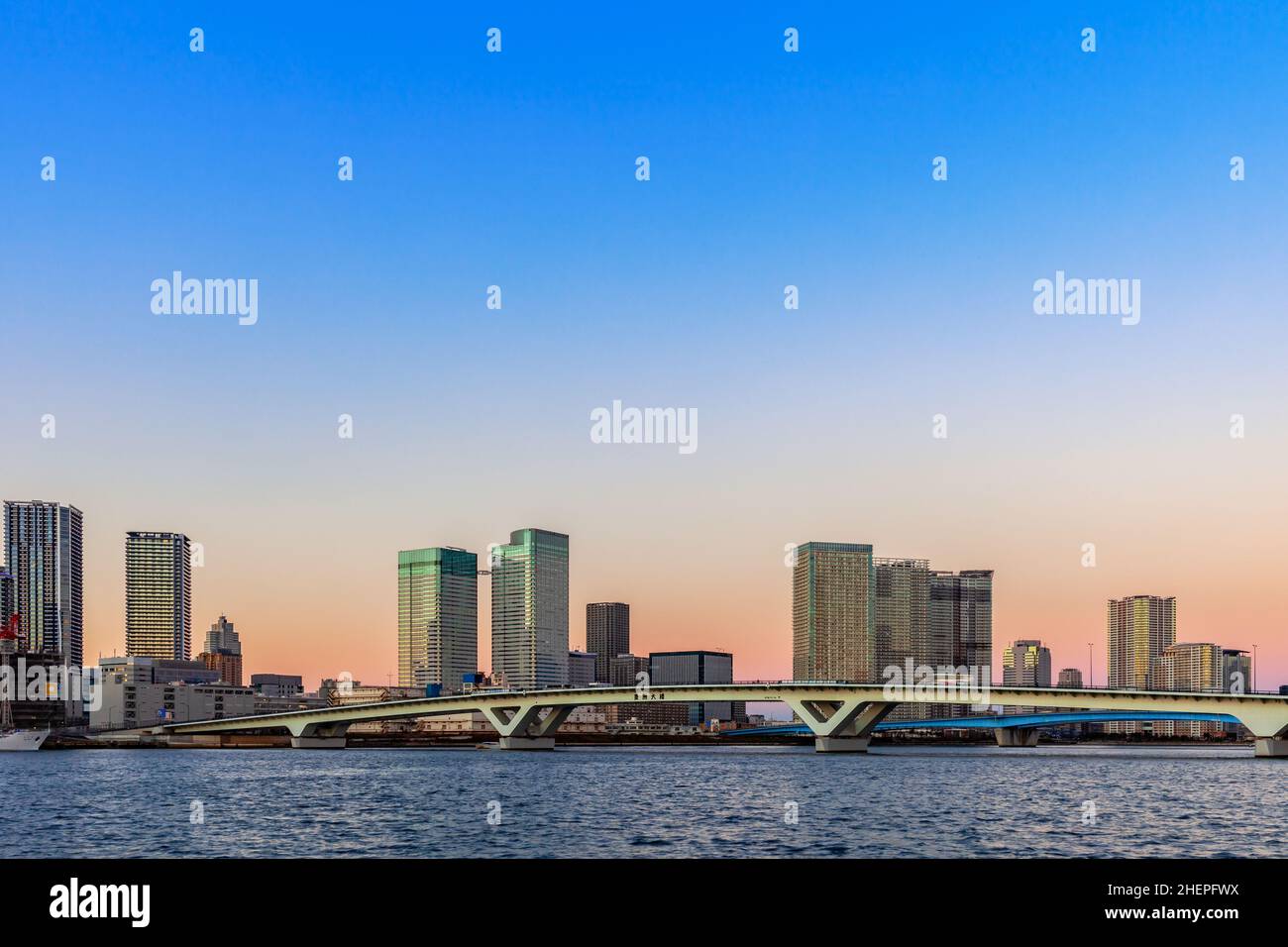 Tokyo Waterfront And Mount Fuji Stock Photo - Alamy