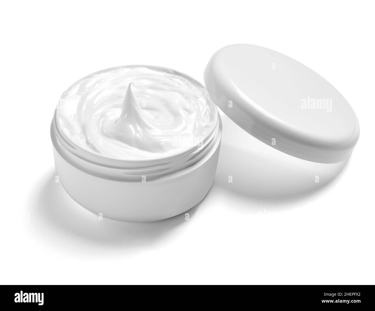 white cream container jar beauty moisturizer skin Stock Photo - Alamy
