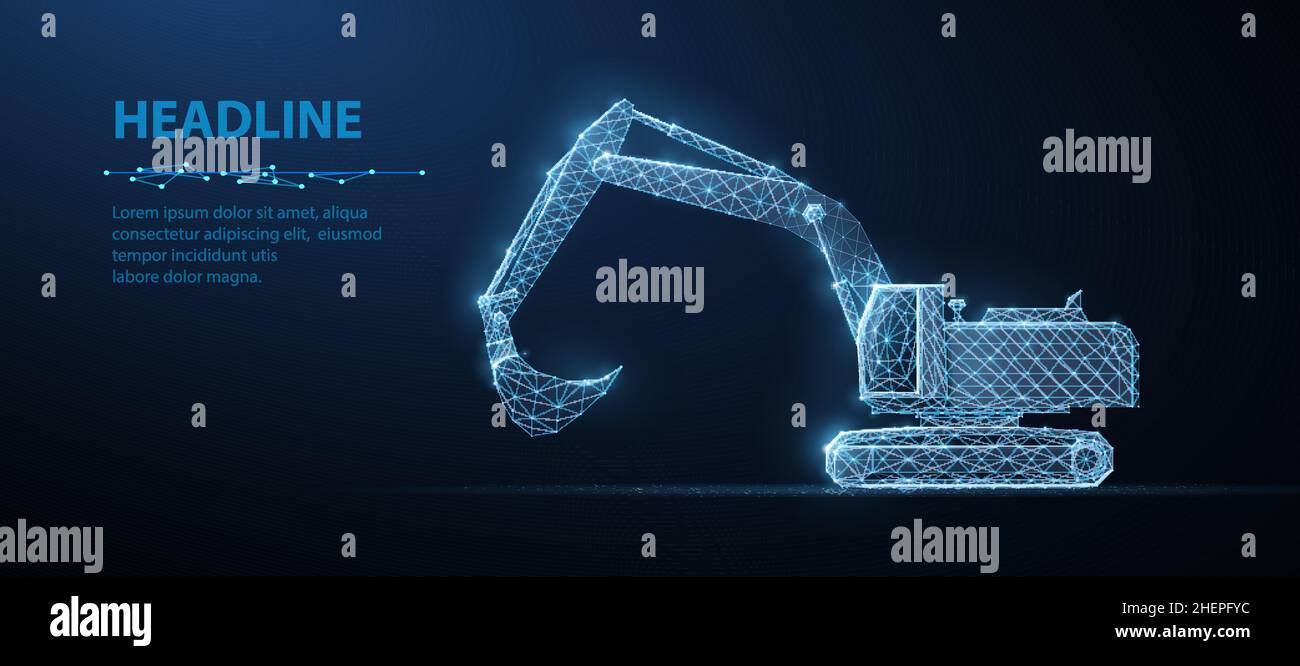 Arm of excavator Stock Vector Images - Alamy