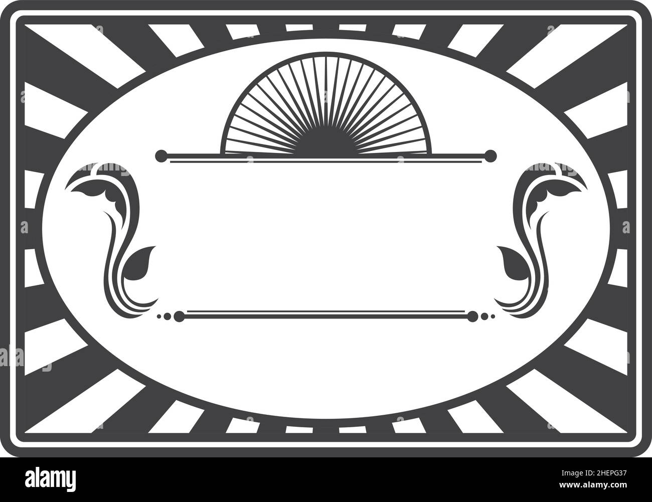 Retro card frame text Cut Out Stock Images & Pictures - Alamy