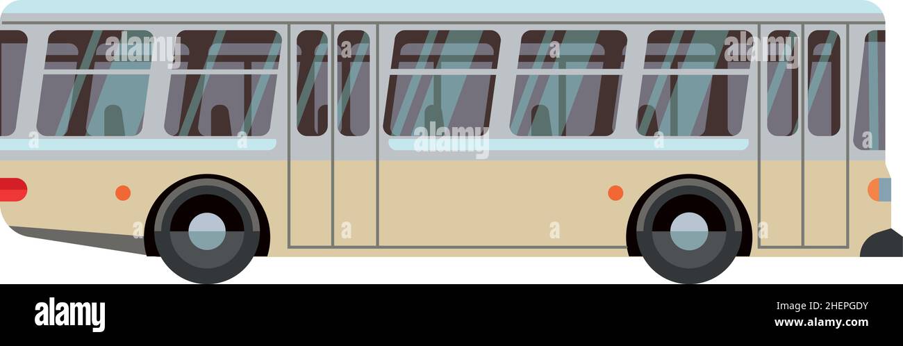 City bus icon. Public transport side view Stock Vector Image & Art - Alamy