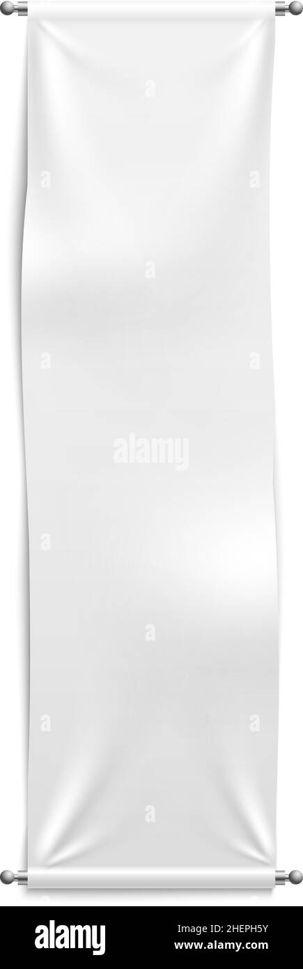 White cloth banner hi-res stock photography and images - Alamy