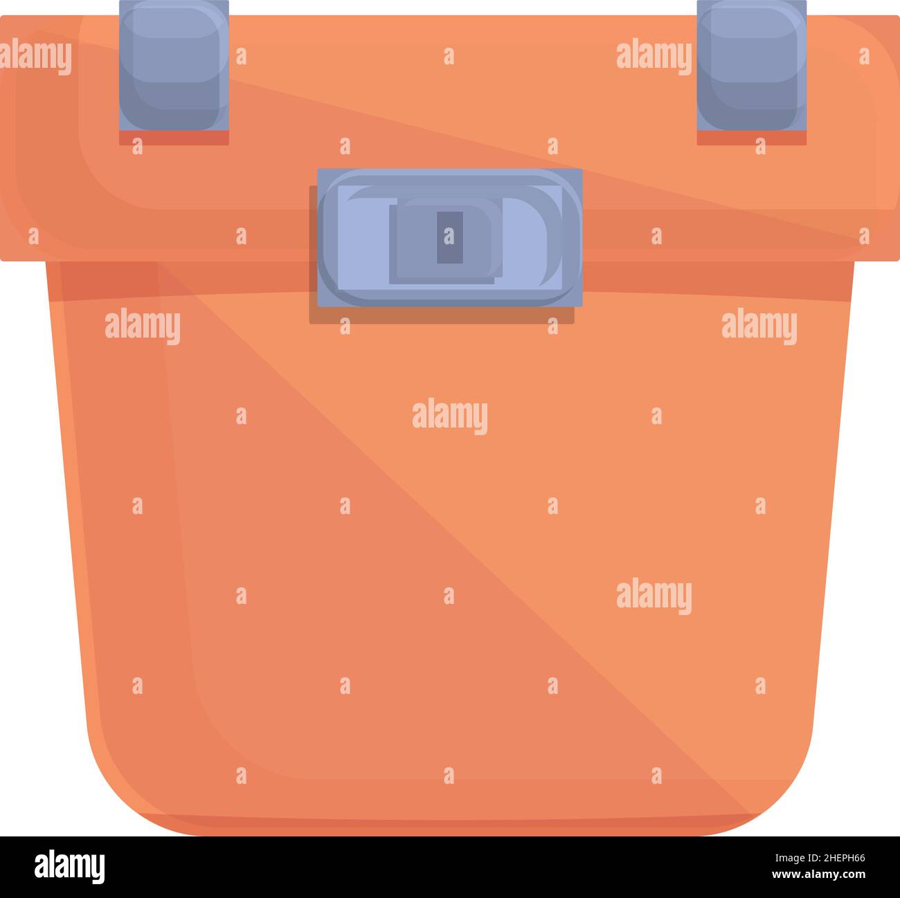 Ice fishing box icon cartoon vector. Man equipment. Frozen snow Stock ...