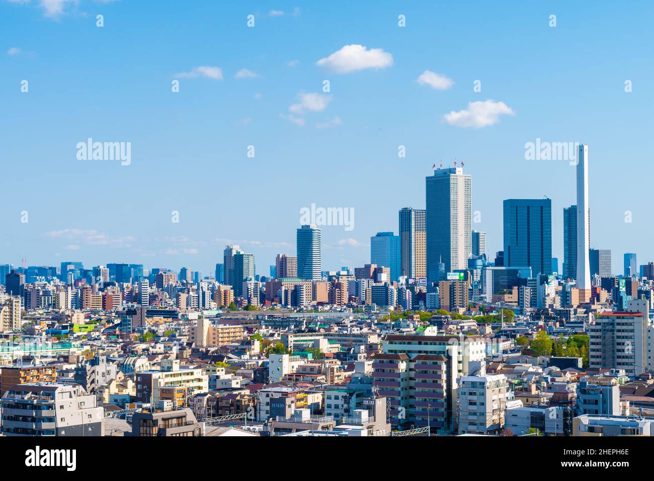 Blue Sky In Tokyo Stock Photo - Alamy