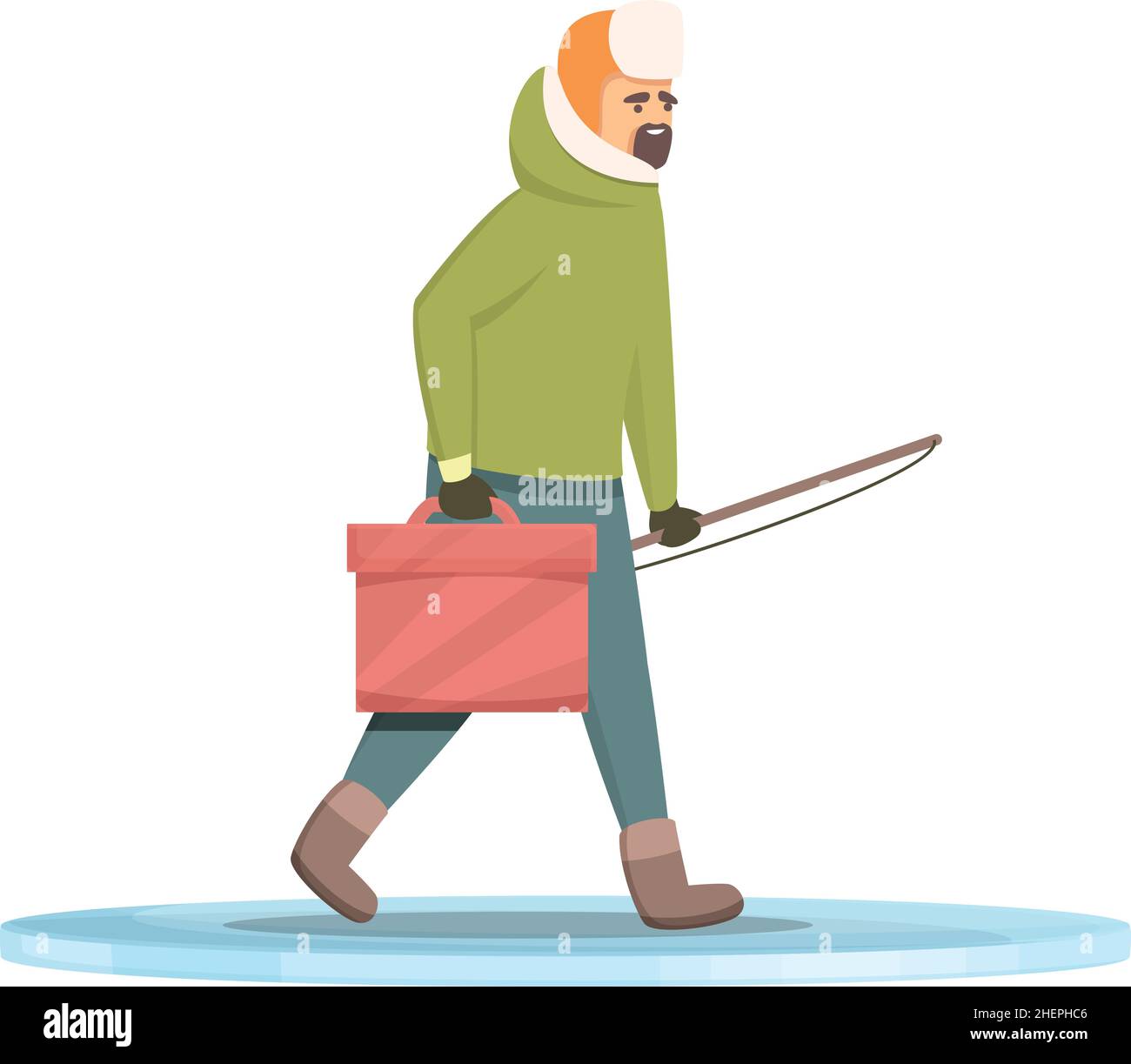 Fisherman go fishing Cut Out Stock Images & Pictures - Alamy