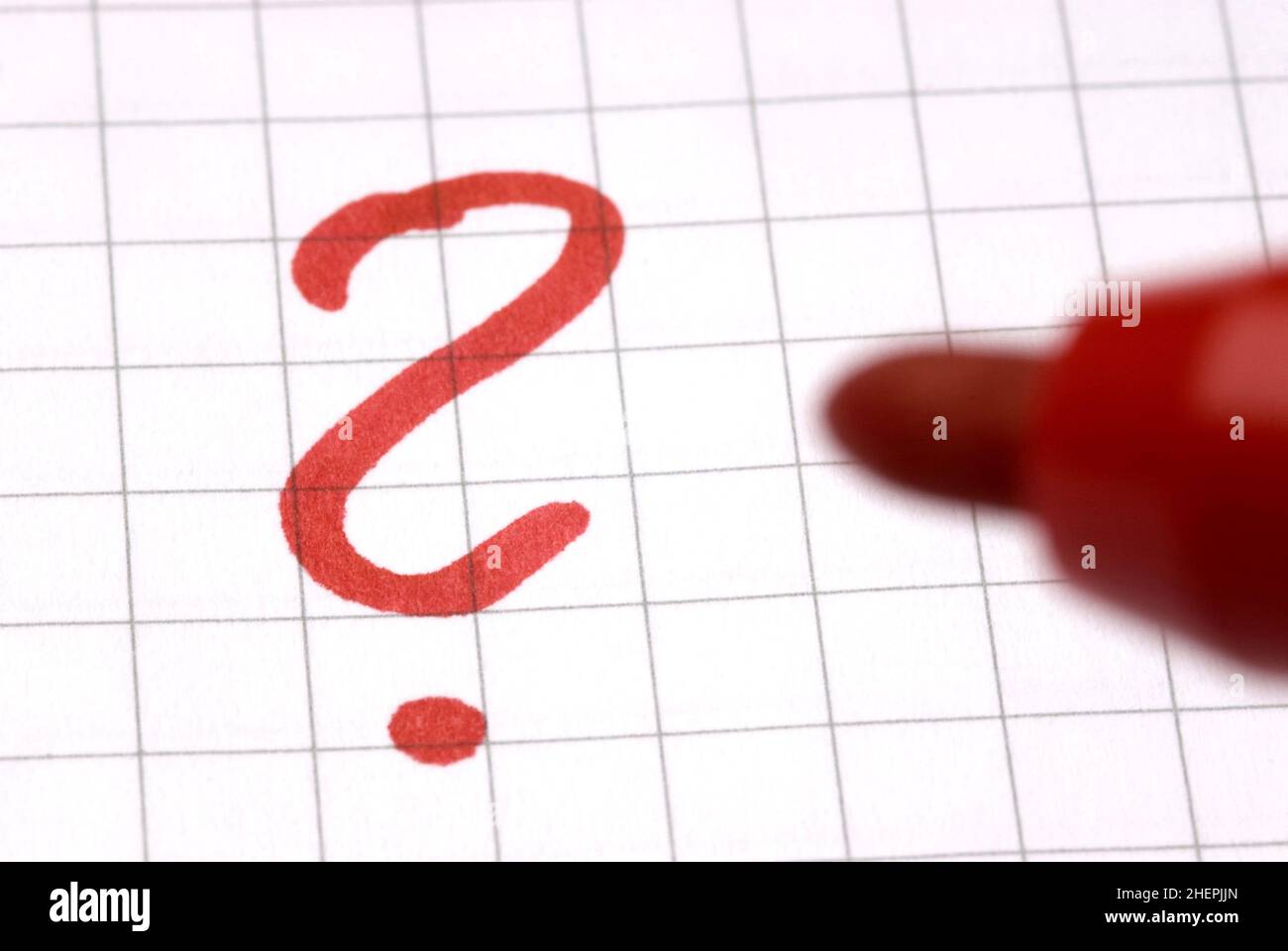 red question mark Stock Photo - Alamy