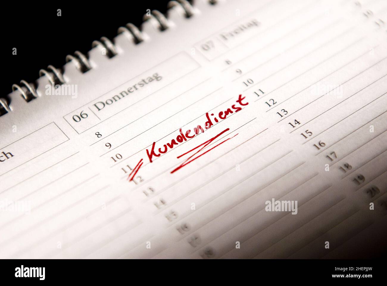 calendar entry service Stock Photo - Alamy