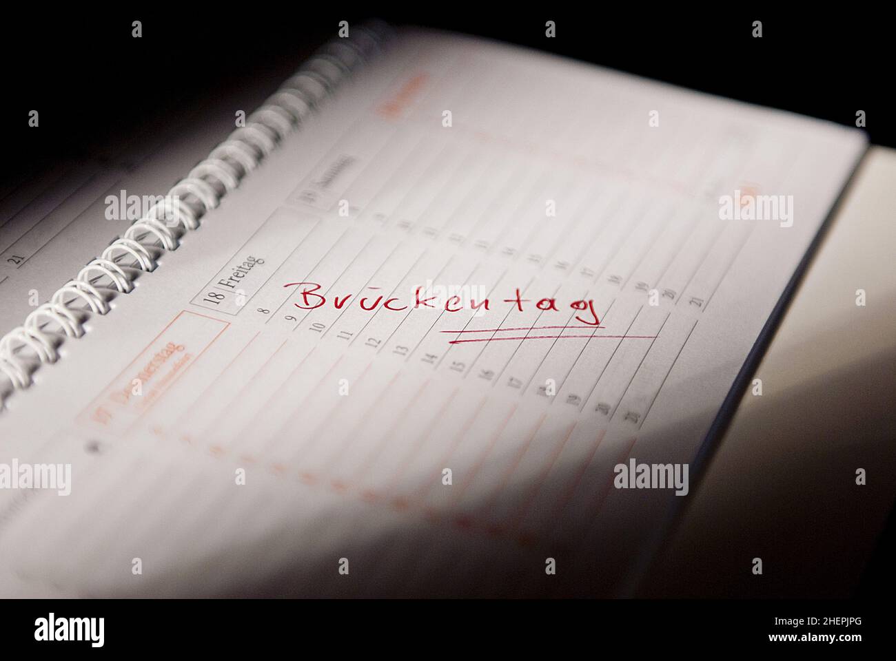 calendar entry bridge day Stock Photo - Alamy