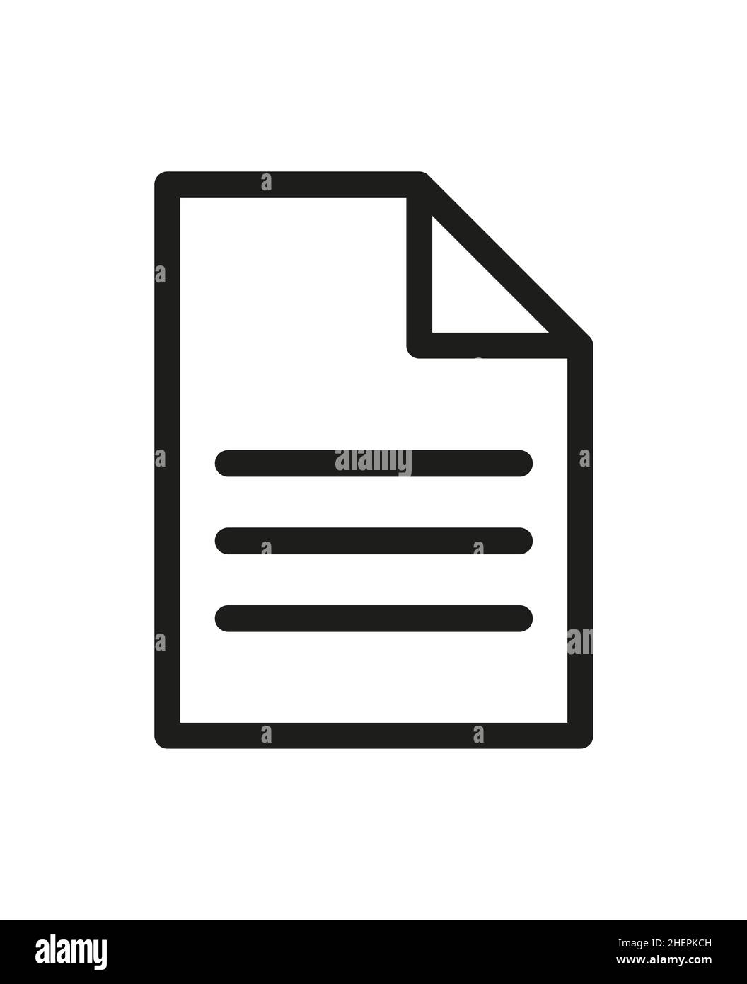 Document outline vector icon. File line symbol Stock Vector Image & Art ...