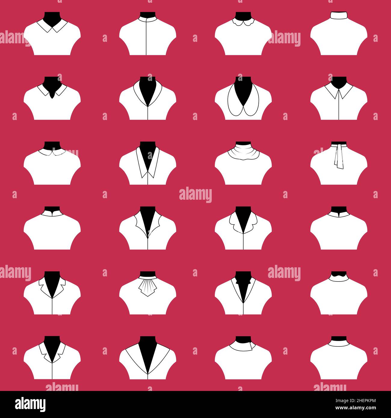 Set of types of collars, vector illustration Stock Vector Image & Art ...