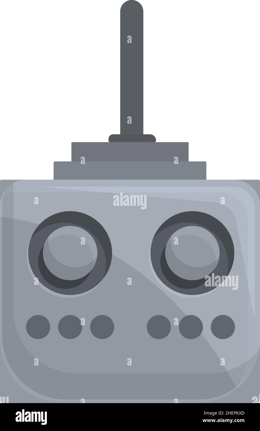 Drone radio control icon cartoon vector. Air videography. Camera aerial ...