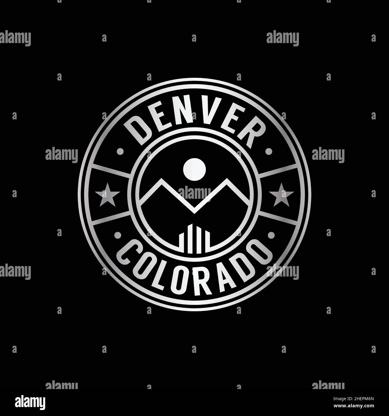Denver logo. Denver Colorado design template. Vector and illustration ...