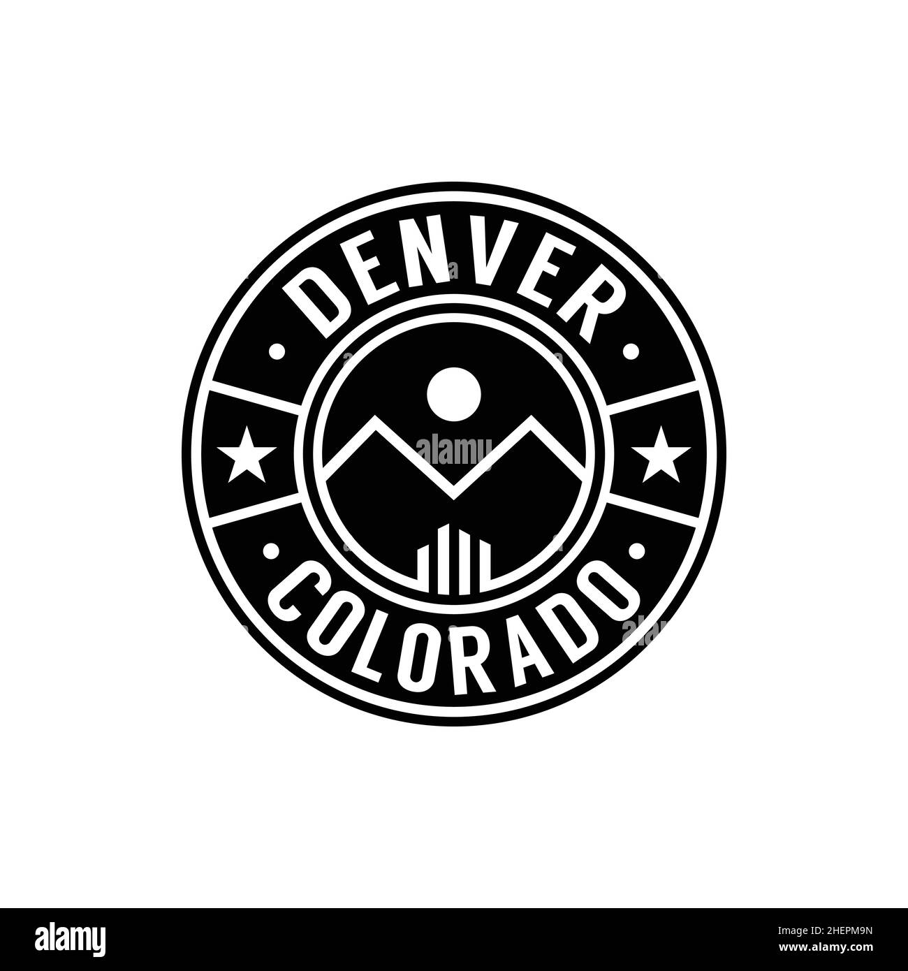 Denver logo. Denver Colorado design template. Vector and illustration ...
