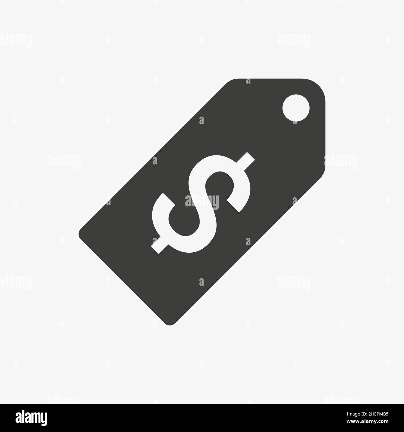 Vector icon of a price tag with dollar sign Stock Vector Image & Art ...