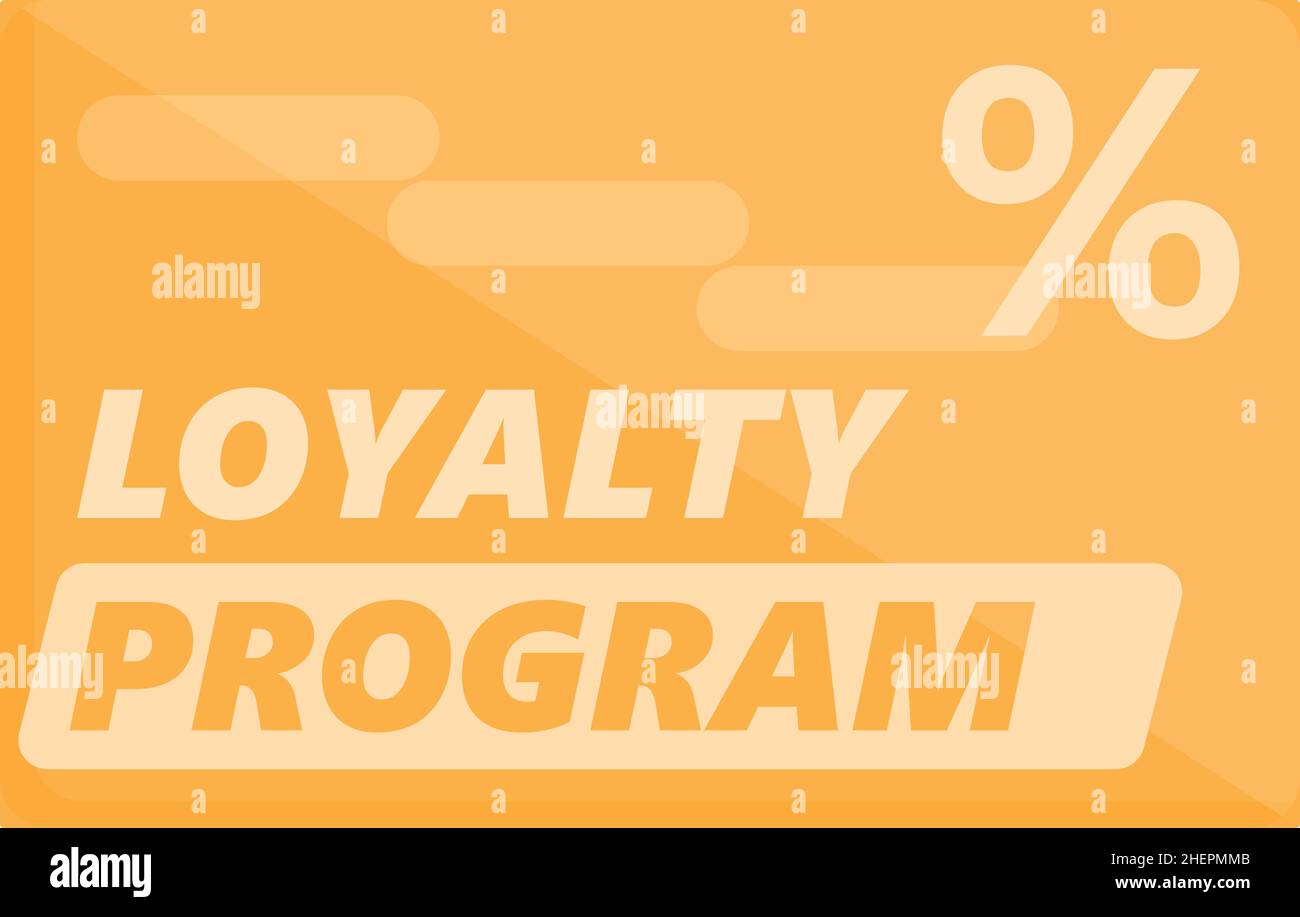 Loyalty program icon cartoon vector. Card gift. Client retail Stock ...