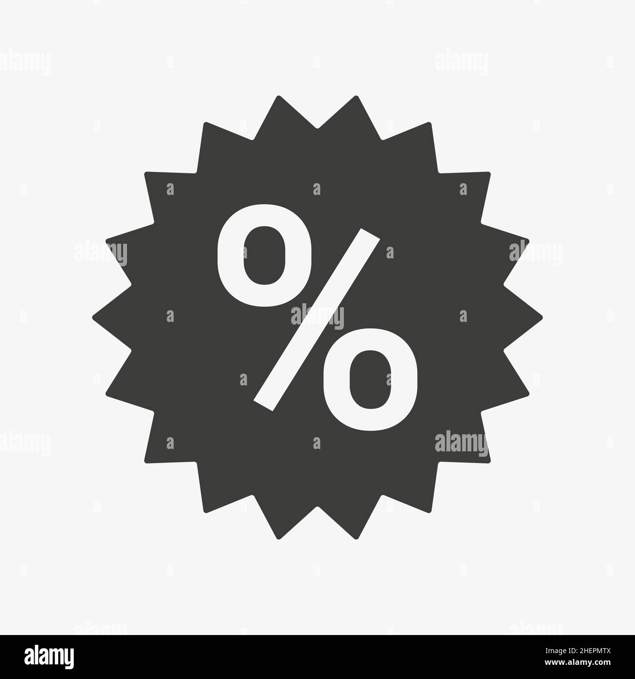 Vector icon of a discount on white background Stock Vector Image & Art ...
