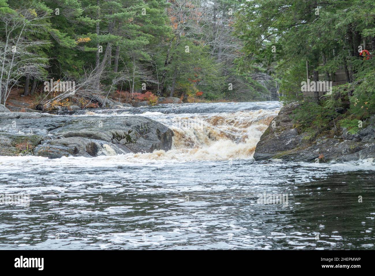 smooth flowing mesmerizing Mersey river in Canada Stock Photo - Alamy