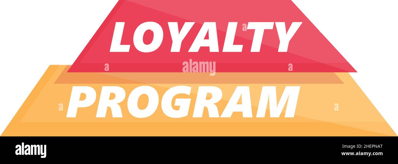 Online loyalty program icon cartoon vector. Card gift. Client retail ...