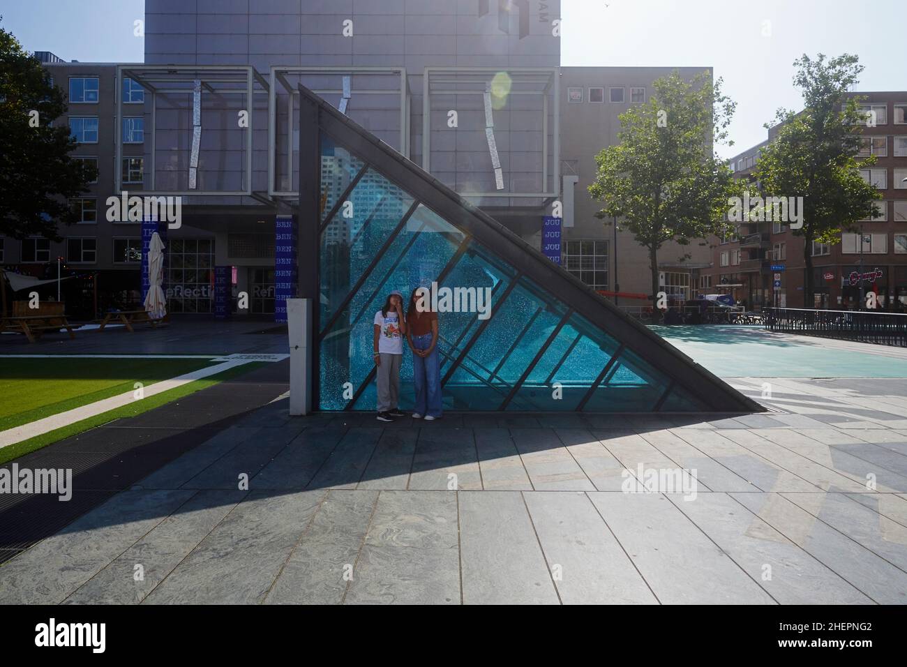 Schouwburgplein square in the city centre of Rotterdam Stock Photo - Alamy